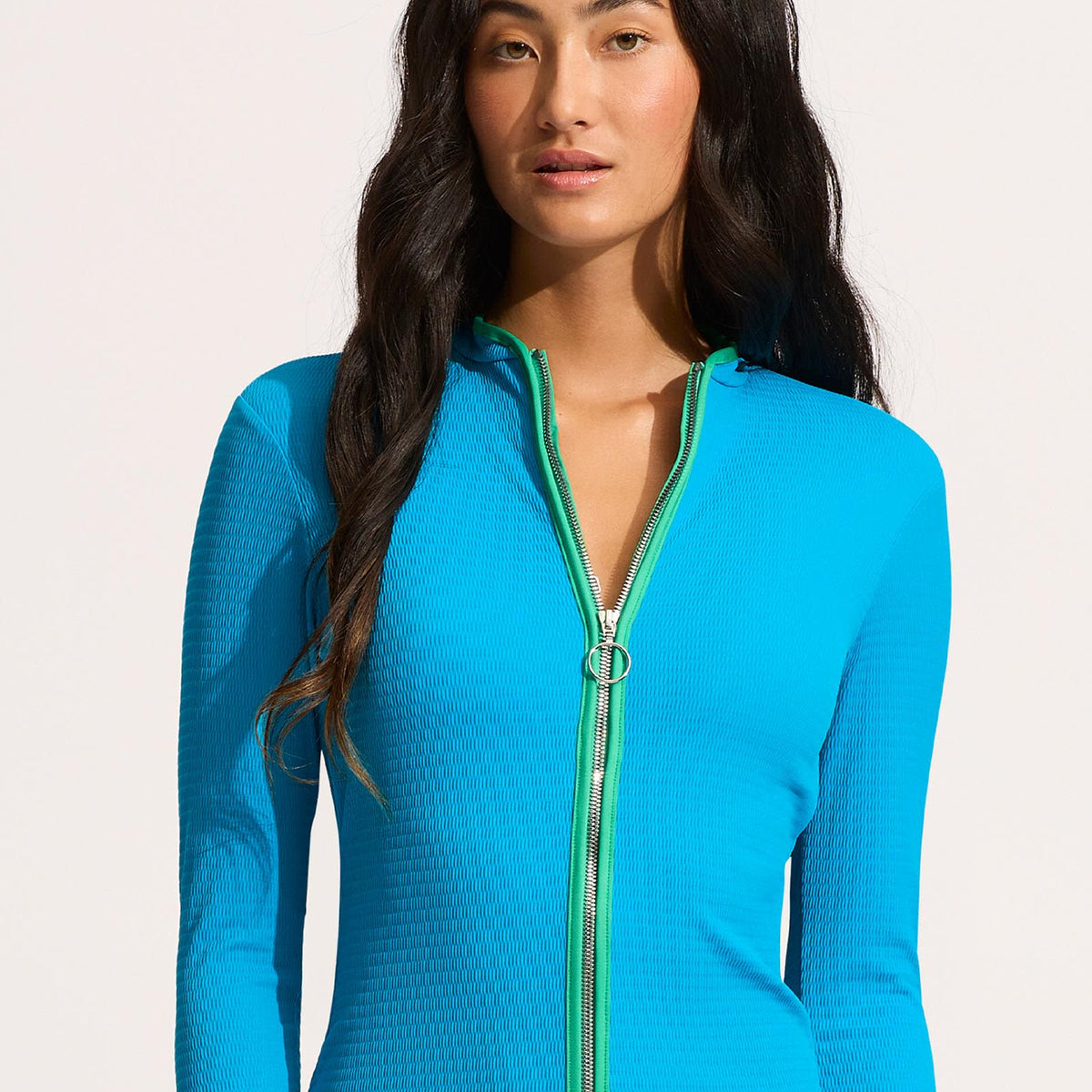 Beach Bound Long Sleeve Sunvest - Turquoise – Seafolly United Kingdom