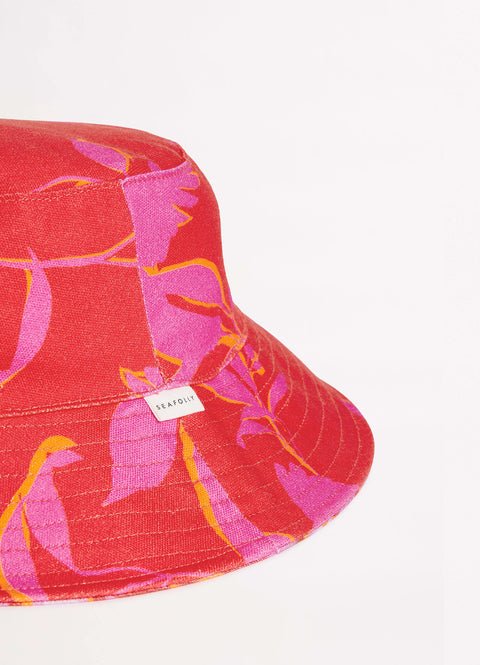 Birds Of Paradise Bucket Hat - Chilli Red – Seafolly United Kingdom