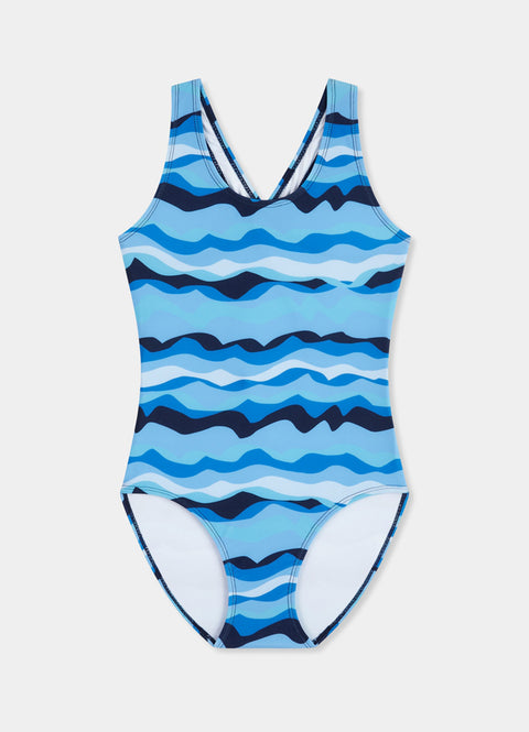 Poolside Girls Crossover Back One Piece - Poolside – Seafolly United ...
