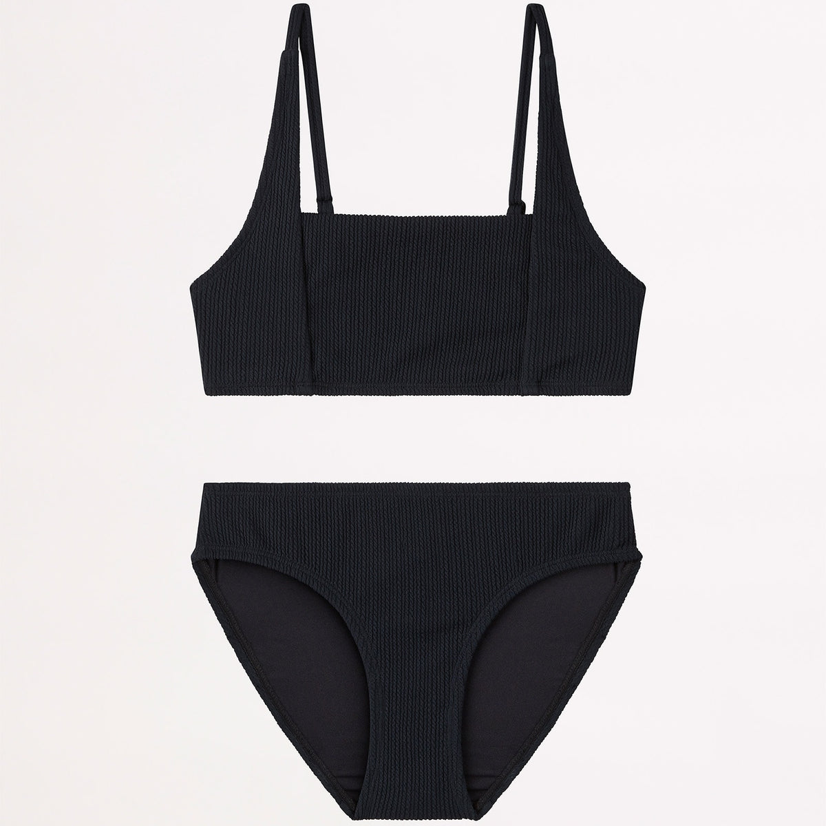Girls Essential Square Neck Bikini S - Black – Seafolly United Kingdom